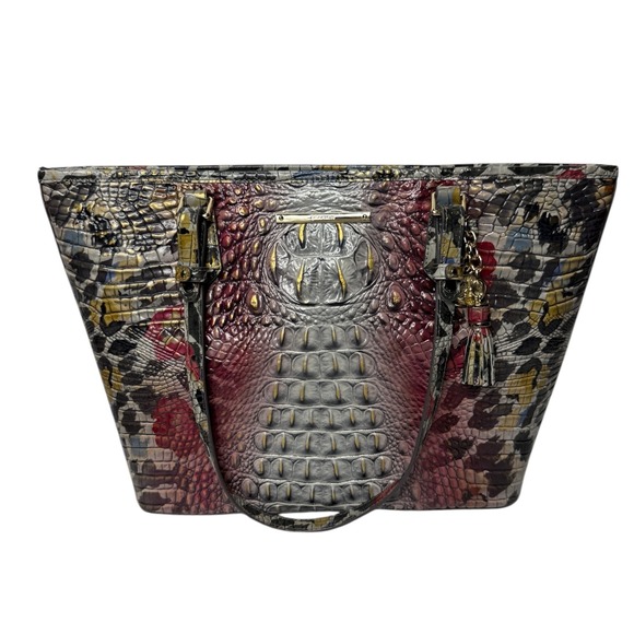 Brahmin | Bags | Brahmin Medium Asher Leather Tote Bag Adore Ombre ...